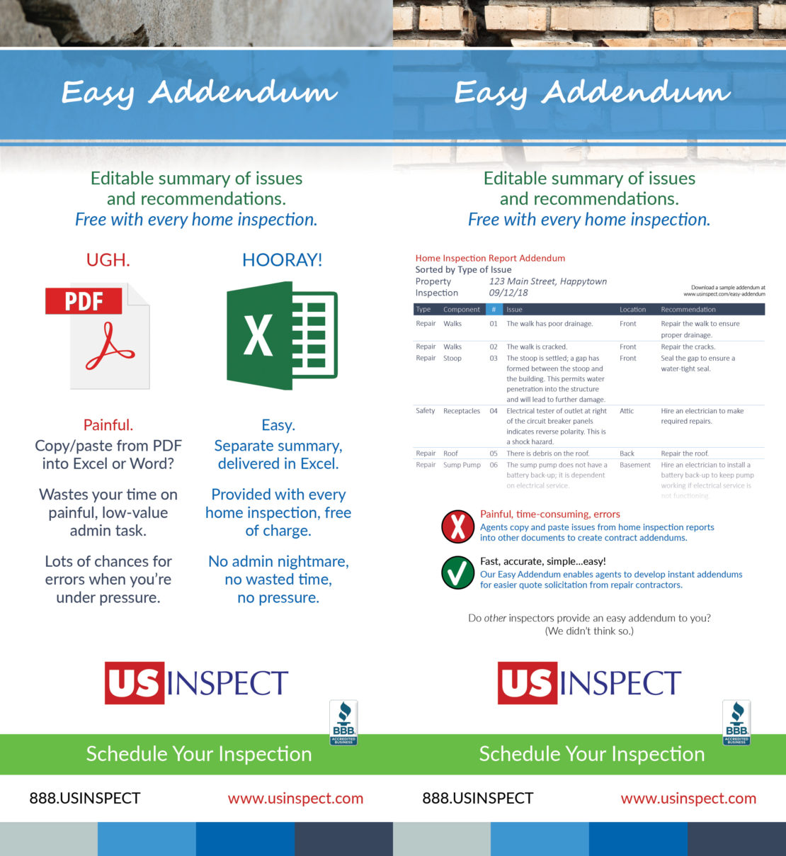 Easy Addendum - Home Inspections by US Inspect